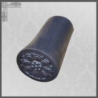 China Japanese Interlocking Wave Eaves J-Tile Smoke Gray Ceramic Roof Tile for Asian Style Roofs Japan Tea House for sale