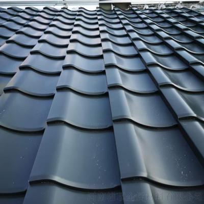 China J-Type Japanese Wave Profile Roofing Tiles Heavy-Duty Dark Grey Interlocking Tile Sheets for Commercial & House Slope Roofs for sale