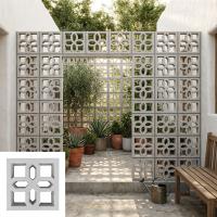 China Concrete Breeze Block Hollow Decorative Wall Block for Outdoor Facades Privacy Screens and Modern Landscape Projects for sale