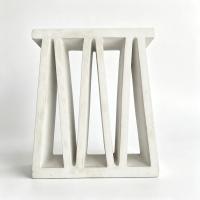 China Cement Geometric Breeze Blocks White Hollow Concrete Screen Bricks for Architectural Facades & Interior Partitions for sale