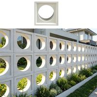 China Circular Concrete Breeze Blocks Hollow Cement Masonry Units for Garden Boundary Walls & Pool Fencing for sale