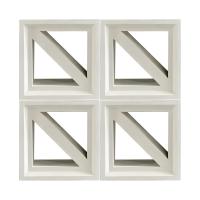 China Precast White Concrete Breeze Block Architectural Diagonal Louvre Screen Blocks for Exterior Boundary Walls for sale