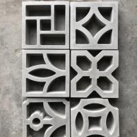 China White Cast Cement Ventilation Screen Bricks Architectural Concrete Masonry Screen Walls Block for Airflow Facades for sale