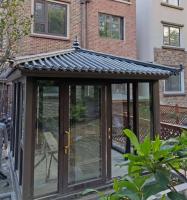 China Chinese Pavilion Synthetic Resin Roof Tiles Lightweight Antique Plastic Roofing Sheets for Tea House Gazebos for sale