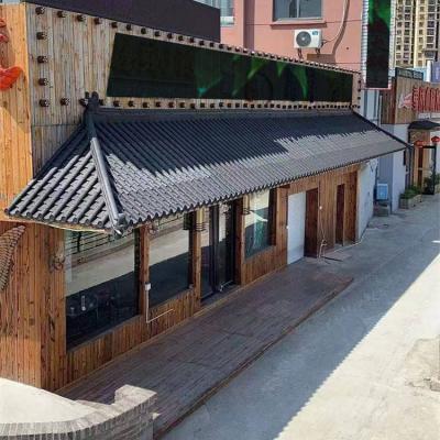 China Roofing Decoration Plastic Korean Hanok Roof Sheet Bar Restaurant Front Tiles Easy Install for sale
