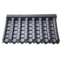 China Roofing Decoration Plastic Korean Hanok Roof Sheet Bar Restaurant Front Tiles Easy Install for sale