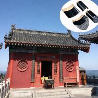 China Traditional Black Glazed Roof Tiles Factory Supply Chinese Roofing System Roofing for Temple Pavilion and Heritage Projects for sale