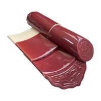 China High-Fired Vitreous Chinese Style Ceramic Roof Tiles Frostproof Chinese Red Glazed Tiles for Chinese Pagoda & Pavilion Roofing for sale