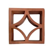 China Diamond Pattern Terracotta Breeze Blocks Geometric Hollow Clay Screen Vent Blocks for Outdoor Patio Partition for sale