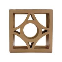 China Natural Terracotta Breeze Blocks Earthy Yellow Clay Decorative Ventilation Blocks Indoor & Outdoor Decorative Space Dividers for sale