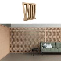 China Vertical Slotted M Pattern Terracotta Breeze Blocks Architectural Linear Clay Louver Screen Bricks for Sunscreen Facades for sale
