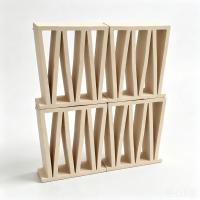 China Modernist Linear Many Colors Clay Screen Blocks Terracotta Breeze Bricks for Privacy Walls & Feature Facades for sale