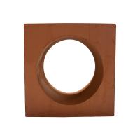 China Geometric Round Aperture Terracotta Screen Bricks Architectural Ventilation Breeze Block for Decorative Light-Shadow Walls for sale