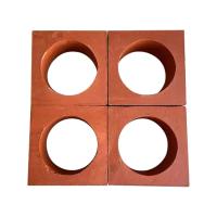 China Geometric Round Aperture Terracotta Screen Bricks Architectural Ventilation Breeze Block for Decorative Light-Shadow Walls for sale