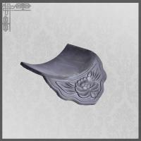 China Grey Temple Flat Clay Roof Tiles for sale