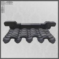 China Grey Temple Flat Clay Roof Tiles for sale