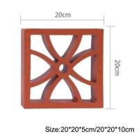 China Jali Garden Decorative Terracotta Tiles Handmade 200mm Indoor Wall Block for sale
