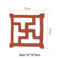 China Outdoor Terracotta Clay Hollow Bricks Handmade Ventilation Terracotta Screen Wall Blocks for sale