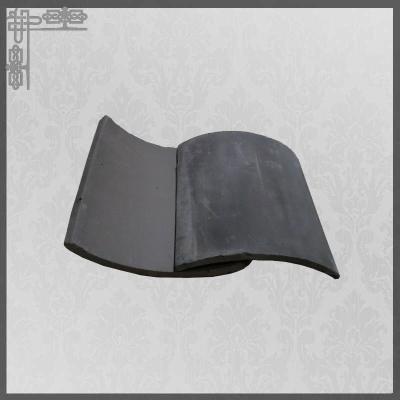 China 180mm 200mm Chinese Clay Roof Tiles Temple Garden Matte Unglazed for sale