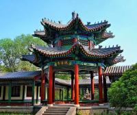 China Authentic Chinese Style Pavilion Outdoor Gazebo 5m Wooden Garden Pavilion for sale