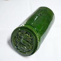 China Tea House Green Glazed Roof Tiles for sale