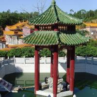 China Tea House Green Glazed Roof Tiles for sale