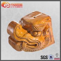 China Buddhist Dragon Chinese Roof Ornaments Tile Figures Ceramic Glazed for sale