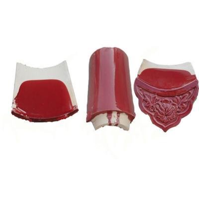 China Ancient Chinese style decorative red ceramic roofing tiles for sale