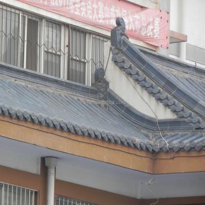 China Clay roof tiles glazed grey roof style building for sale