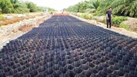 China High Strength Lattice Geosynthetic Plastic Geocell HDPE Geotech For Driveways for sale