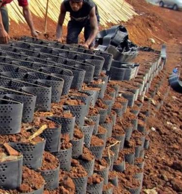 China Reinforced HDPE Cellular Confinement Geocell Fabric For Slope Protection for sale