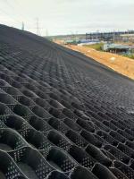 China Improving Soil Stabilisation Black HDPE Geocell Thickness 1.2 - 1.5 Mm for sale
