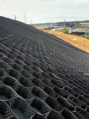 China Improving Soil Stabilisation Black HDPE Geocell Thickness 1.2 - 1.5 Mm for sale