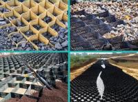 China Plastic Sheet Textured And Perforated HDPE Geocells For Slope Protection for sale