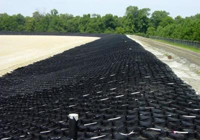 China ASTM Smooth Perforated Geo Cell HDPE Geocell For Strengthen Driveway for sale