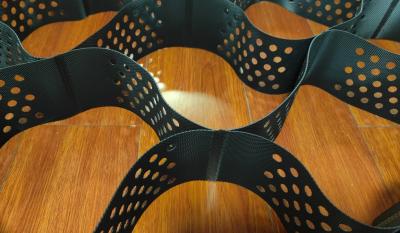 China Perforated Grass Pave HDPE Geocell Retaining Walls Geocell for sale