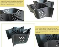 China Sandy Yellow Black High Tensile Honeycomb Geocell 100-445mm Raw Material Hdpe Geo Cell For Railway for sale