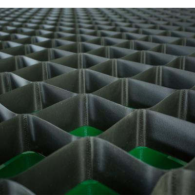 China Hdpe Geocell 1.5mm Thickness Perforated Ground Grid Enhancement Cellular System Gravel Grid Driveway Gravel Stabilizer for sale
