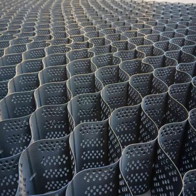 China HDPE Geocell Ground Grid Honeycomb  Permeable Plant Grass To Protect The Slope 150mm for sale