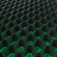 China HDPE Slope Protection Ground Grid Honeycomb High Strength Geocell 150mm Hdpe Geocell for sale
