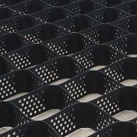 China ASTM Standard 445mm HDPE Yellow Black Textured Geocell Manufacturer Road Construction for sale