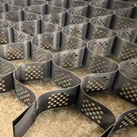 China Honeycomb Geocell 75mm For Soil Stabilization Driveway Road Basement Textured for sale