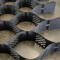 China Flexible Plastic HDPE Black Driveway Grid Gravel Geocell For Slope Protection 500mm for sale