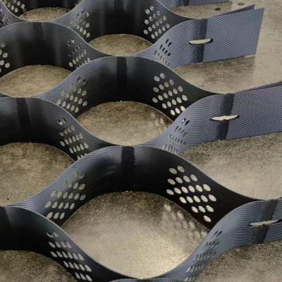 China Flexible Plastic HDPE Black Driveway Grid Gravel Geocell For Slope Protection 500mm for sale