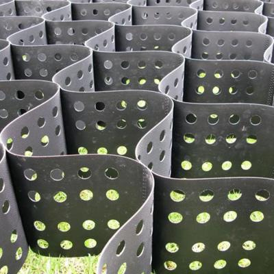 China 50MM-200MM Stabilizer Gravel Grid Geo Cells Erosion Hdpe Geocell Gravel for sale