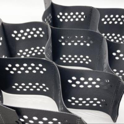 China Textured And Perforated HDPE Geocell Ground Enhancement Cellular System Geo Cell for sale