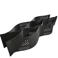 China 100mm Height Texured Perforated HDPE Geocell Supply For Road Slope Protection for sale