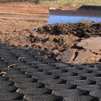China Black Textured Perforated Soil Stabilizer HDPE Geocell 1420n For Slop Protection for sale