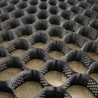 China Three-Dimensional Flexible Structure Textured HDPE Geoweb Geocell For Road Construction for sale