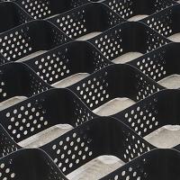 China 150mm 100mm Smooth Textured Perforated Plastic HDPE Geocell Honeycomb Grid for sale